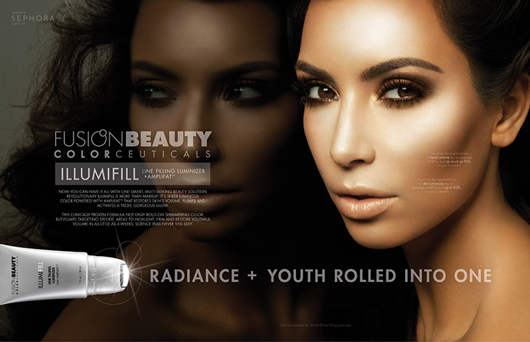 advertising: fusion beauty’s illumifill & lipfusion campaign with kim ...